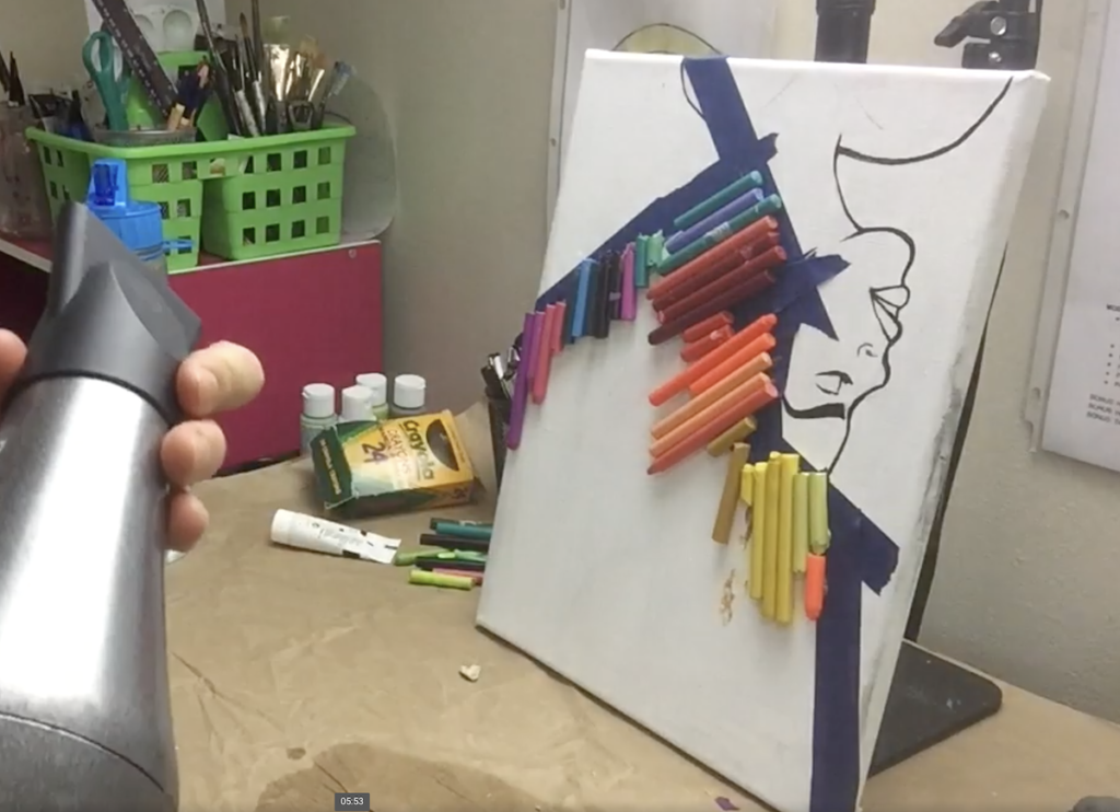 Melted Crayon Pop Art Tutorial