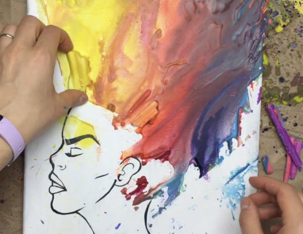 Melted Crayon Pop Art Tutorial