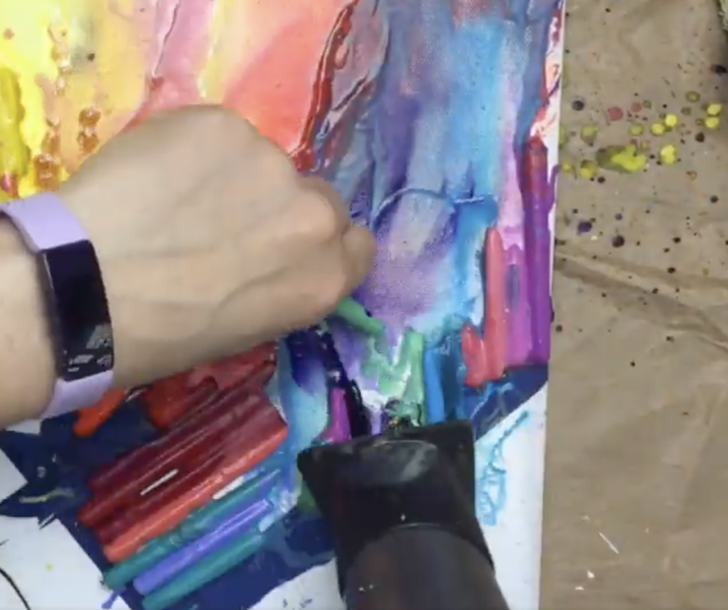 Melted Crayon Pop Art Tutorial