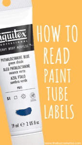 How to Read a Paint Tube Label like a Pro
