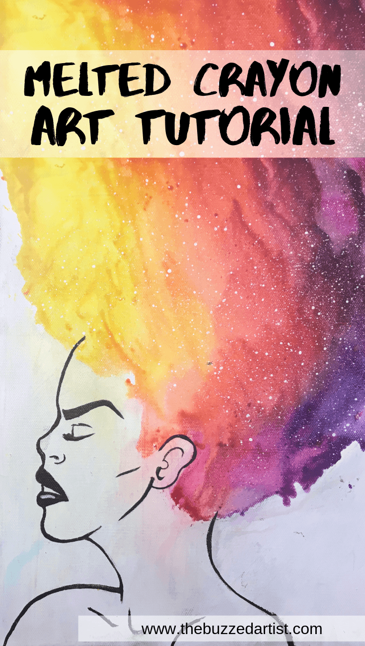 Melted Crayon Pop Art Tutorial