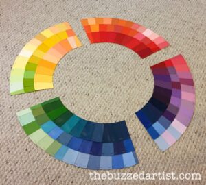 Make This Giant Color Wheel from Paint Swatches